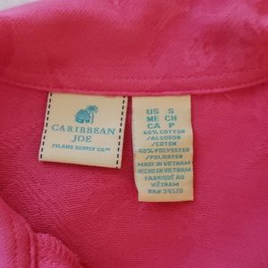 Caribbean Joe | Tops | Caribbean Joe Pink Floral Collared Top | Poshmark